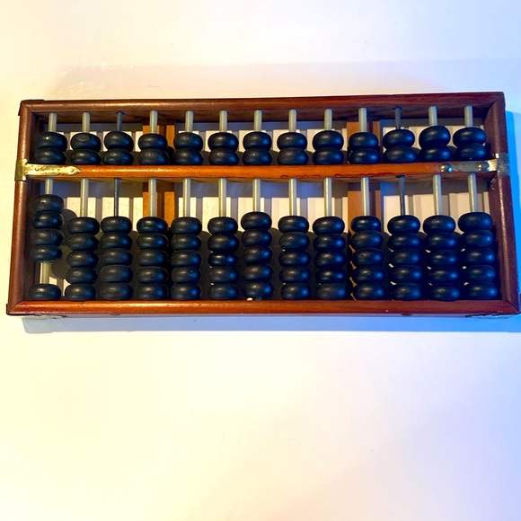 Other | Vintage Wood Abacus Counting Frame Asian Markings Sturdy | Poshmark